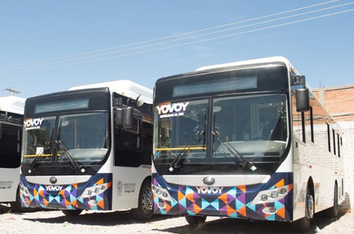 Ya operan 55 nuevos autobuses como parte de la modernización del transporte